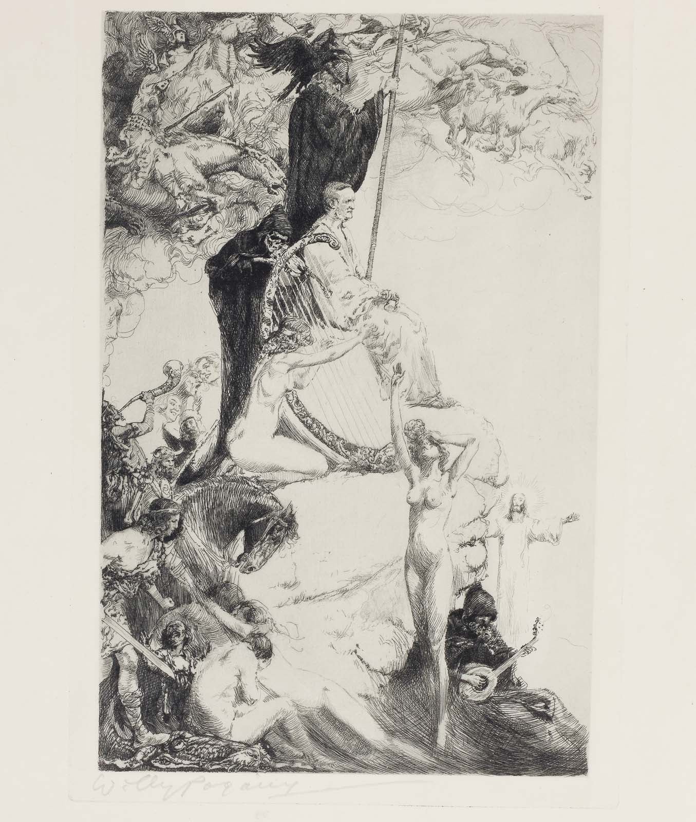 WILLY POGANY Original SIGNED Etching for ' PARSIFAL ' - Tenth Legion ...