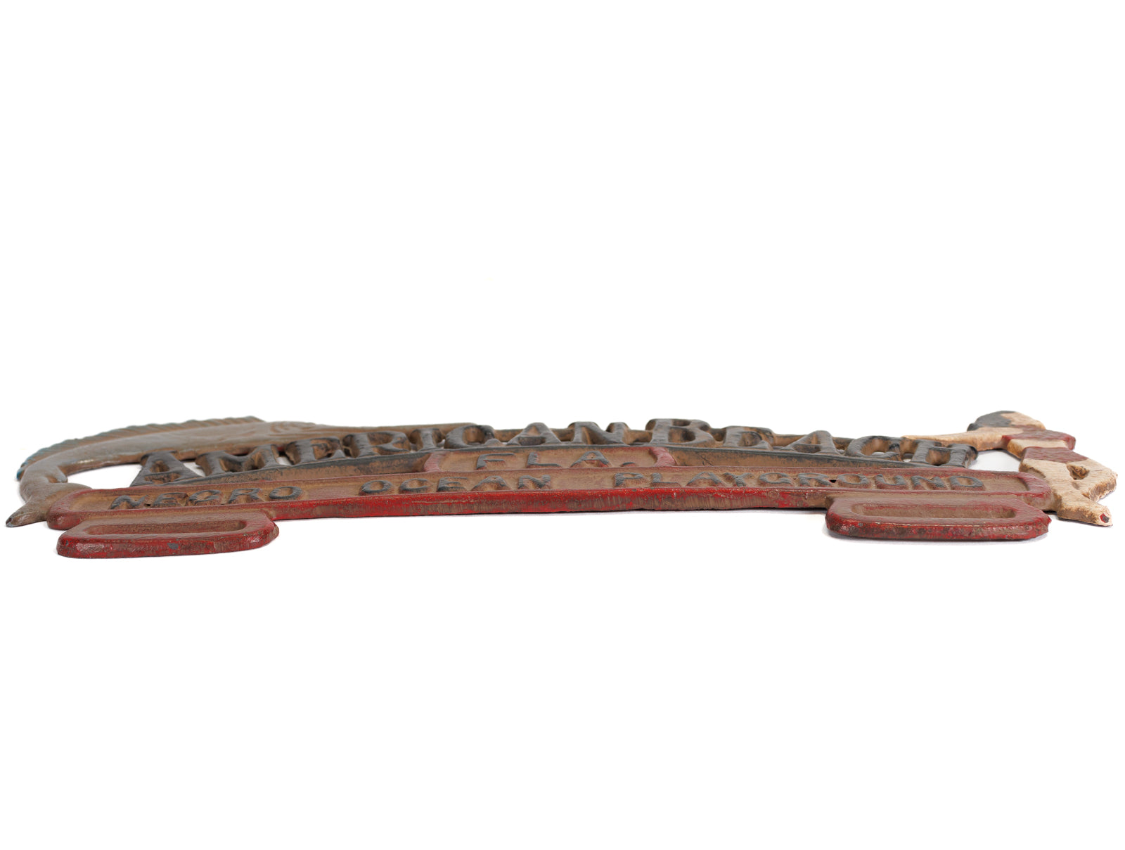 American Beach Florida NEGRO OCEAN PLAYGROUND Cast Iron License Plate ...