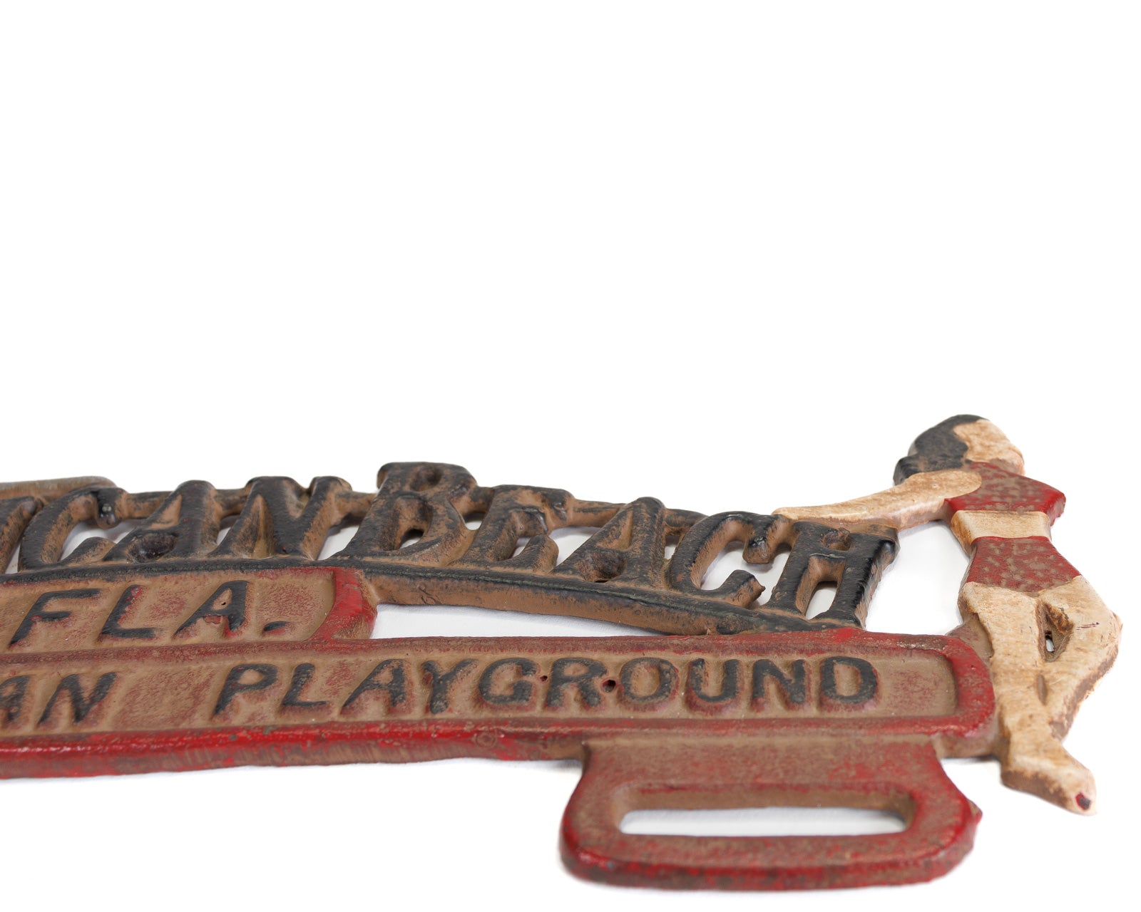 American Beach Florida NEGRO OCEAN PLAYGROUND Cast Iron License Plate ...