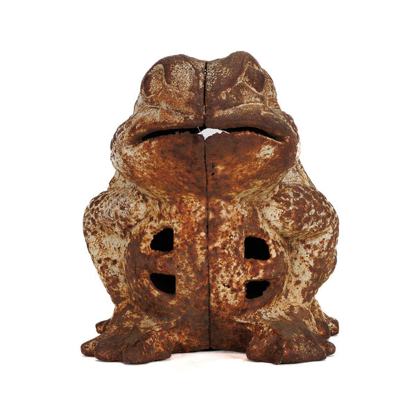ANTIQUE TOAD Heavy Cast Iron - Tenth Legion Fine Books & Art